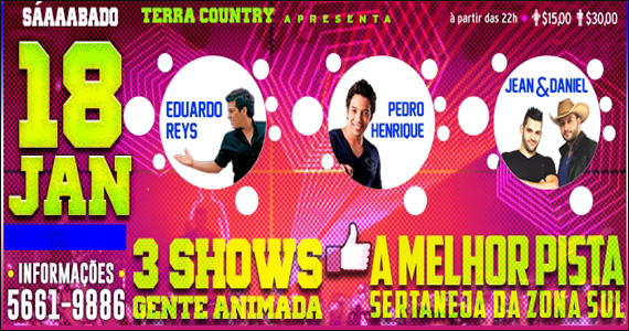 Terra Country embala a noite ao som de muito sertanejo