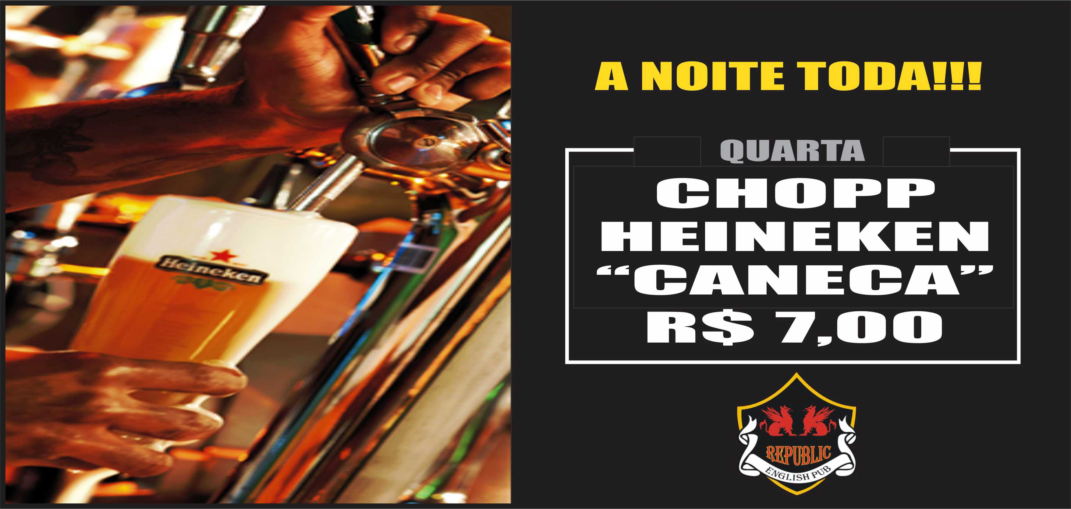 Republic Pub começa o mês de Outubro com Futebol e Cervejas