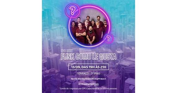 Banda Funk Como Le Gusta no SVO Secreto do Shopping Vila Olímpia