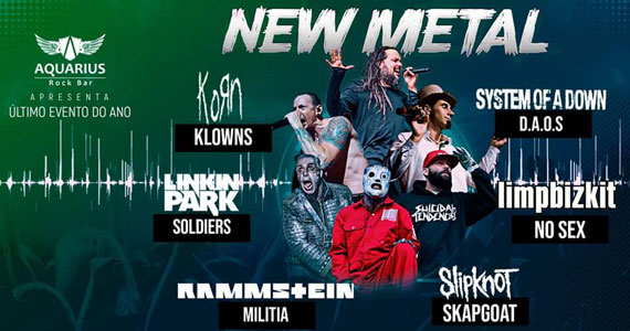 Aquarius Rock Bar realiza New Metal Night em homenagem ao rock metal