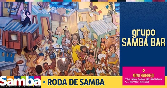 Samba Bar agita a música ao vivo no Bar Samba