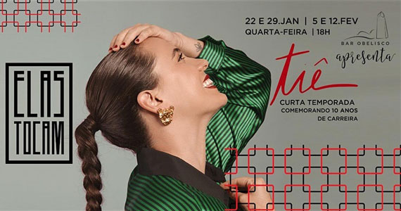 Bar Obeslisco apresenta temporada especial com a cantora Tiê